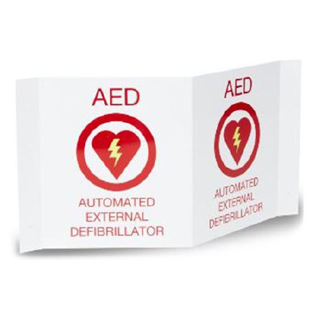 Zoll Medical Wall Sign First Aid Sign AED Plus® AED Automated External ...