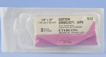J & J Healthcare Systems Umbilical Tape Ethicon® Cotton 1/8 X 36 Inch ...