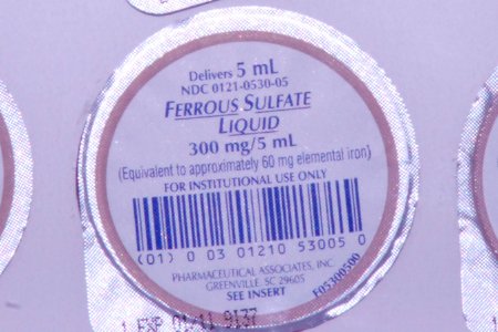 Pharmaceutical Associates Mineral Supplement Iron 300 mg / 5 mL Streng ...