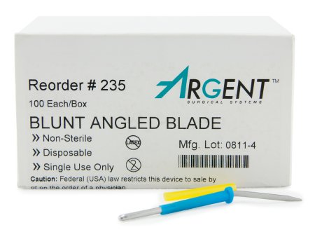Dermal Tip Electrode McKesson Argent™ Stainless Steel Blunt Angled Bla ...