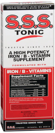 SSS Company Mineral Supplement S.S.S. Tonic Iron / Vitamin B3 100 mg ...