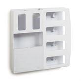 MarketLab Isolation Station with Sign Holder White ABS Quad Isolation ...